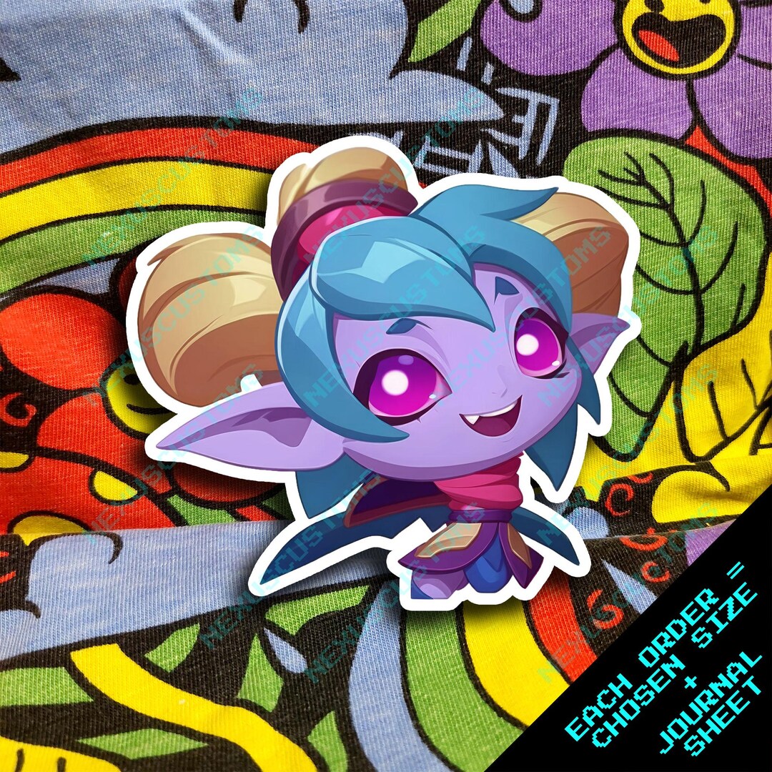 League of Legends Stickers Pack of 60 Poppy Chibi Stickers, League of ...