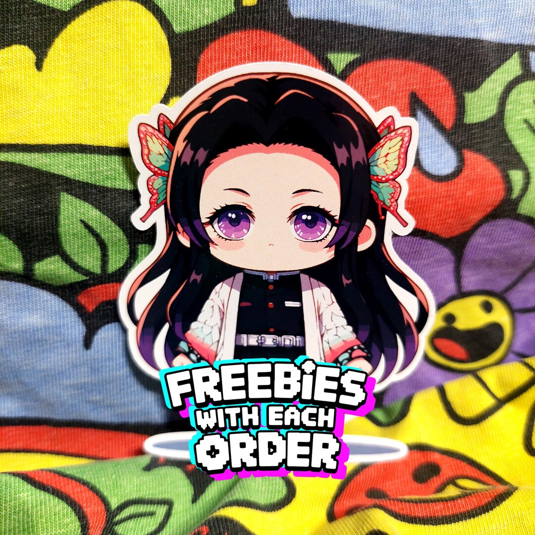 6pcs 3 Demon Slayer Kanae Sticker, Chibi Kanae Stickers Kimetsu No ...