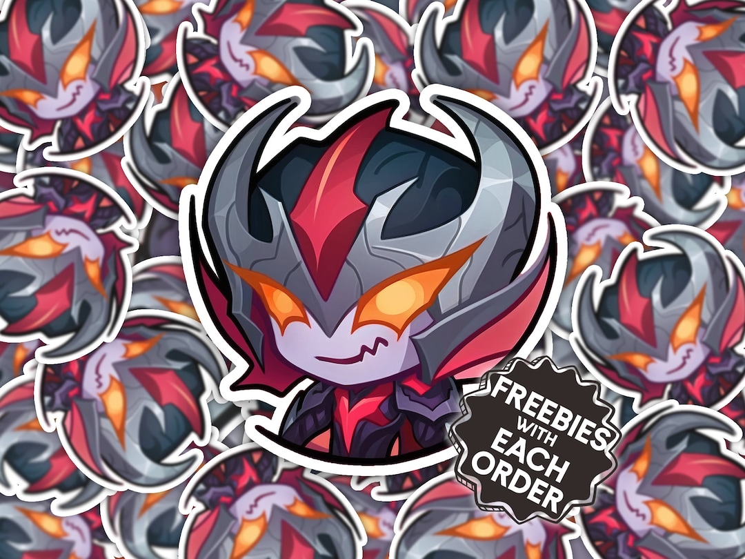 6pcs 3 Chibi Aatrox League of Legends Vinyl Stickers Anime Style Online ...
