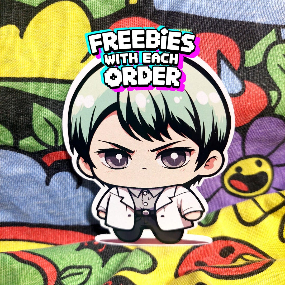 3 6pcs Demon Slayer Yushiro Sticker, Chibi Yushiro Stickers, Kimetsu No ...