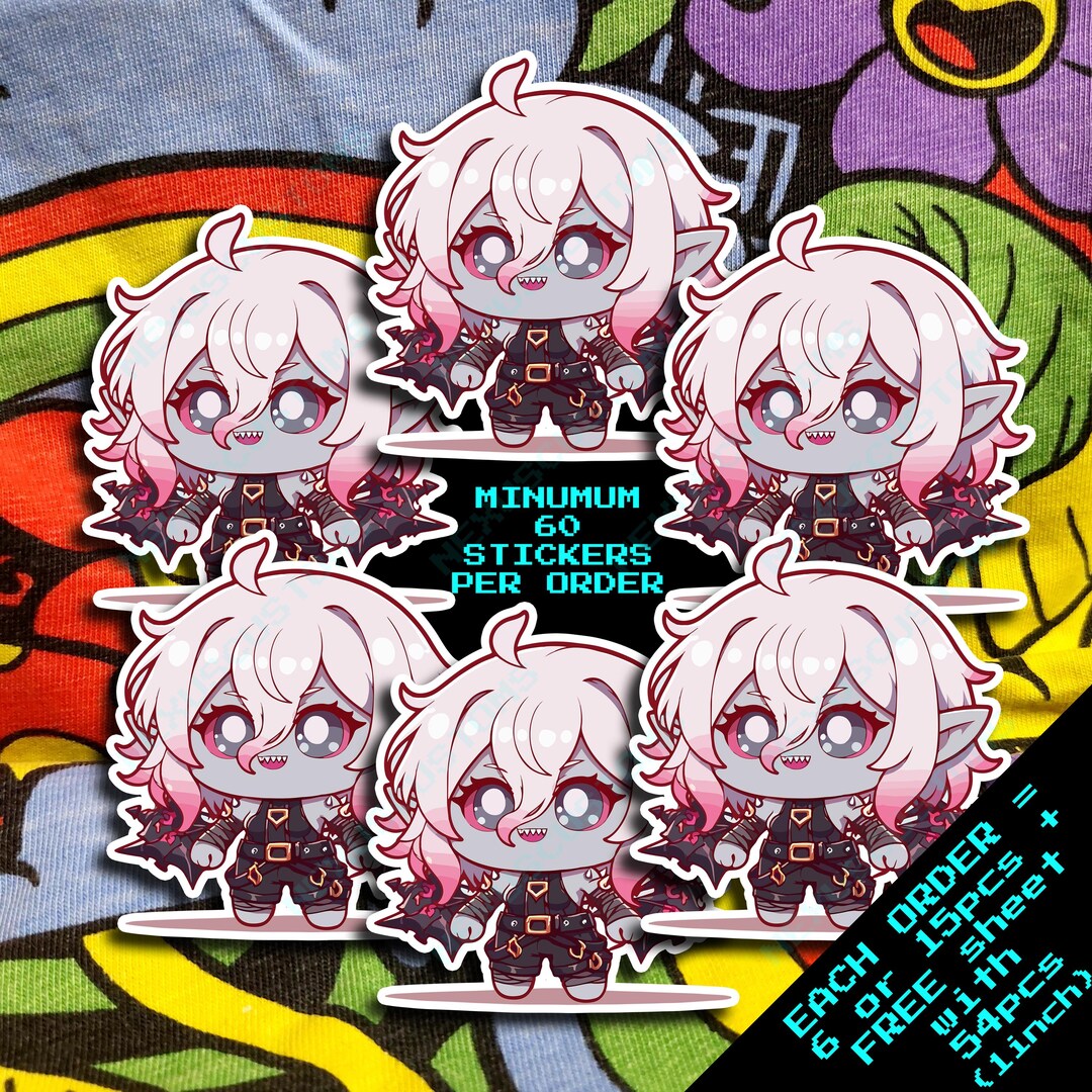 Briar Chibi Sticker, Pack of 6 League of Legends Chibi Stickers League ...