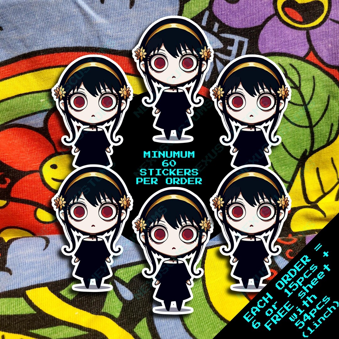 Yor Forger SPY X FAMILY Sticker Pack of 6, Anime Spy X Family Decal ...