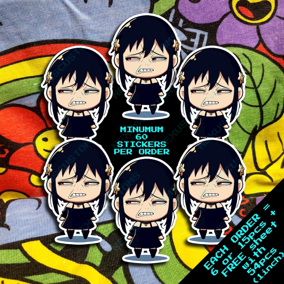 Yor Forger SPY X FAMILY Sticker Pack of 6, Anime Spy X Family Decal ...