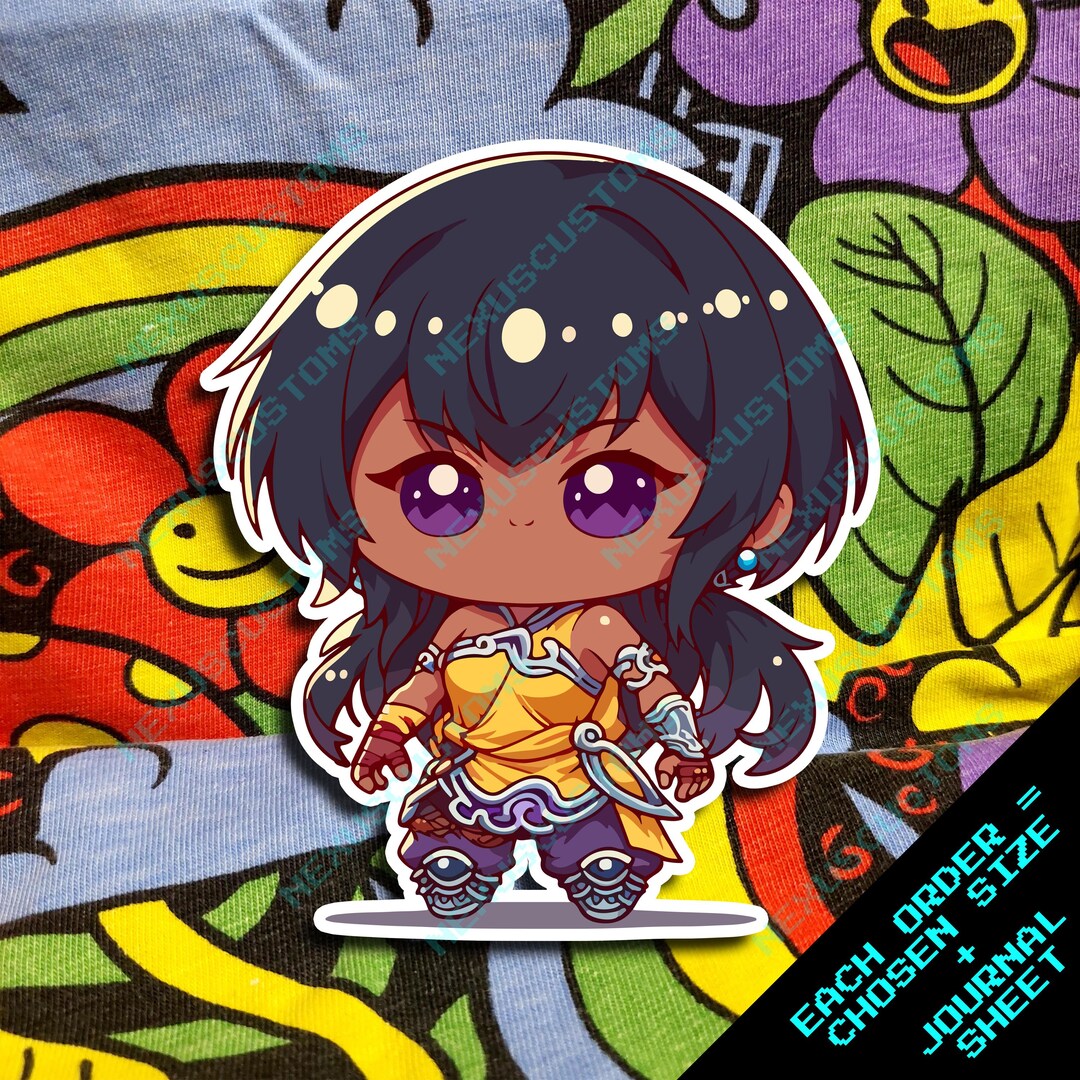 League of Legends Stickers Pack of 60 Nilah Chibi Stickers, League of ...