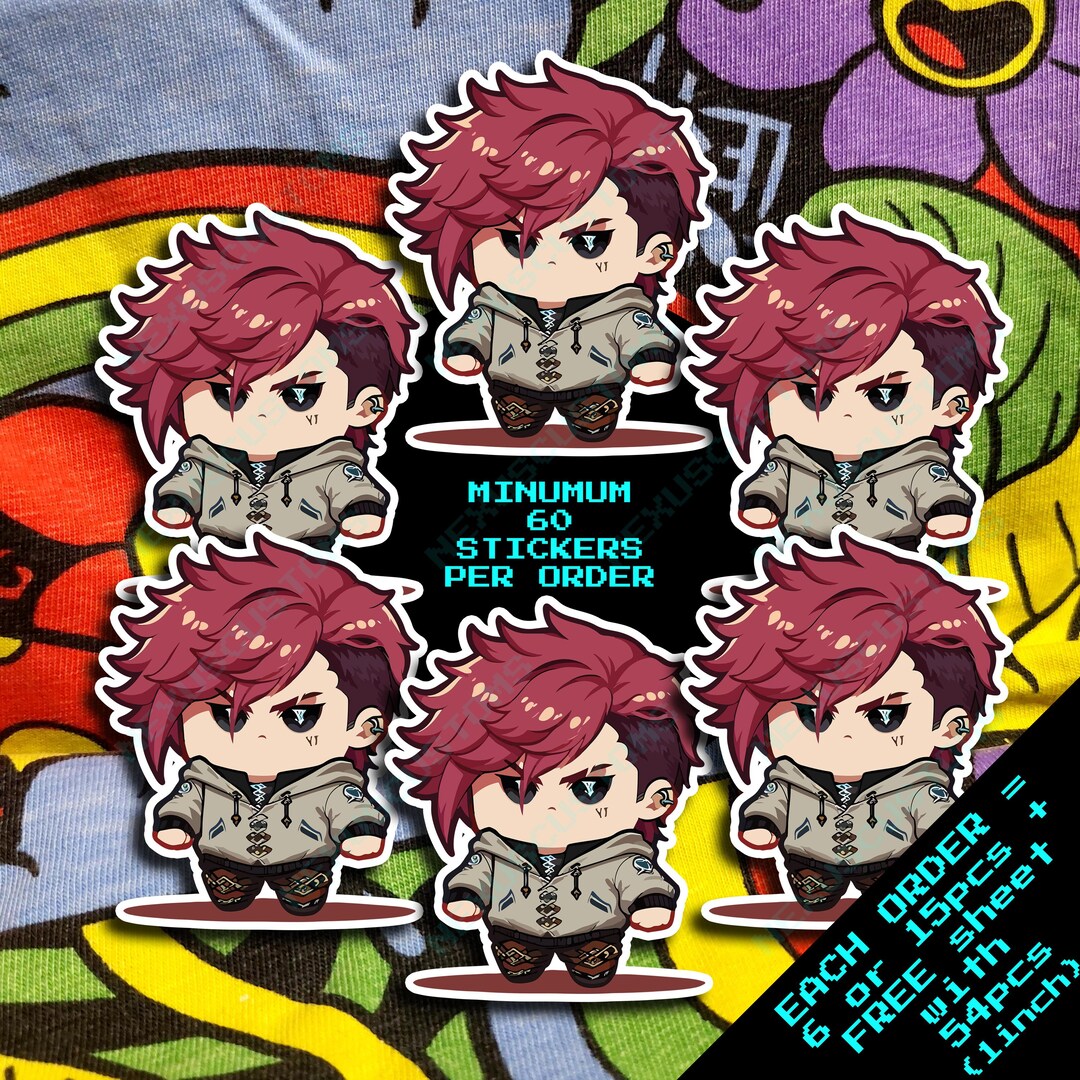 Pack of 60 Vi Chibi Stickers, League of Legends Chibi Stickers League ...