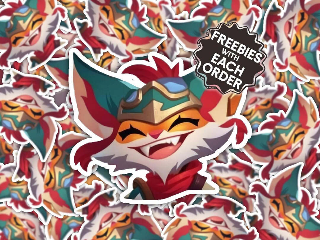 6x3 Chibi Kled Sticker League of Legends Vinyl Stickers Anime Style ...