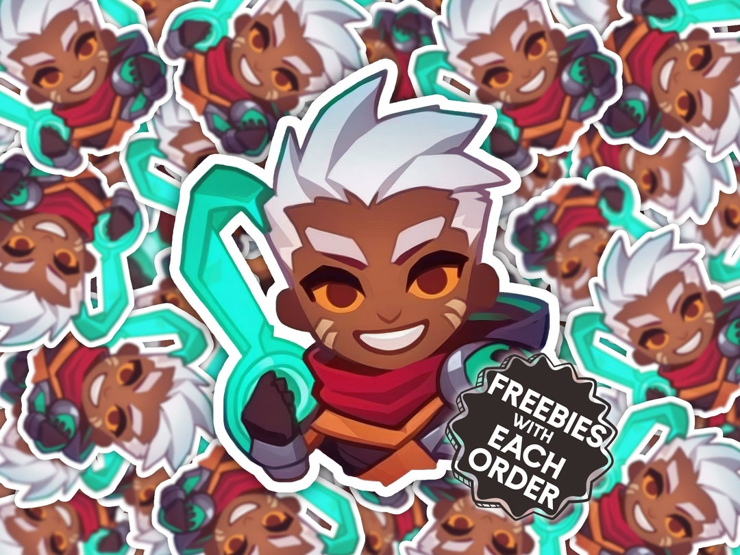 15x Chibi Ekko League of Legends Vinyl Stickers Anime Style Online Game ...