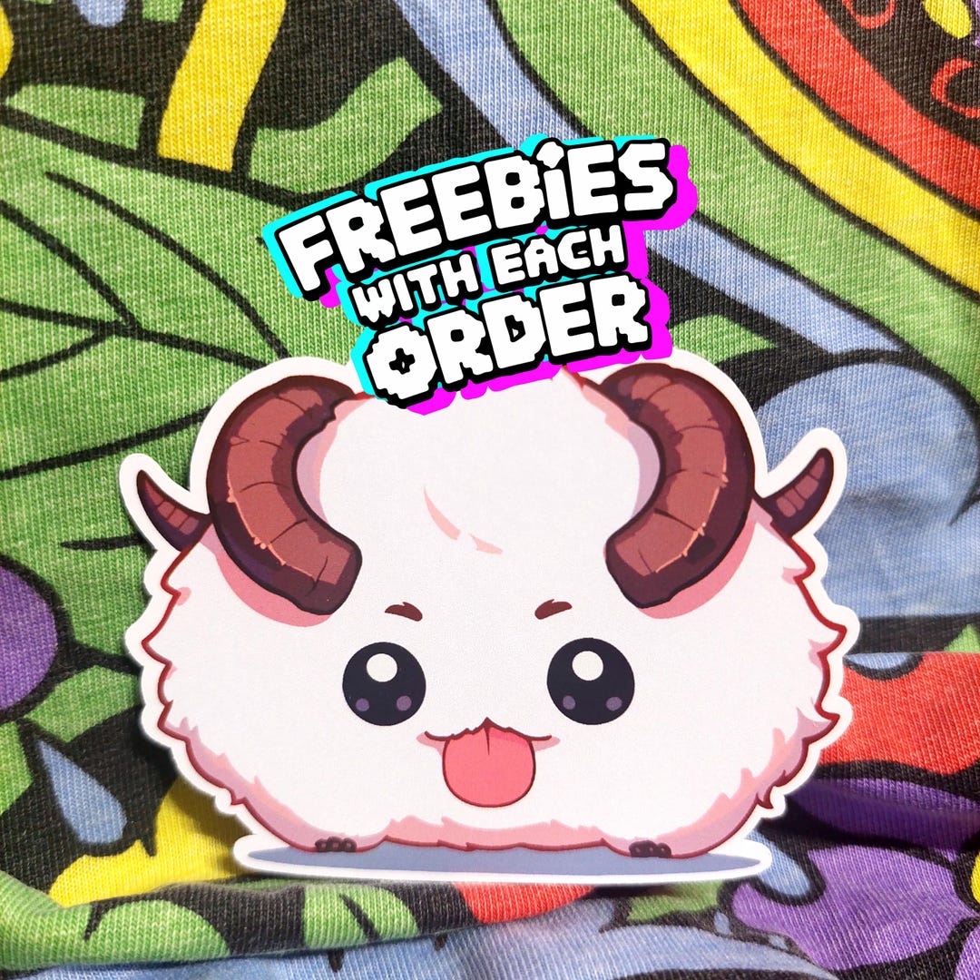 6pcs 3 Poro Sticker League of Legends Stickers Arcane League of Legends ...