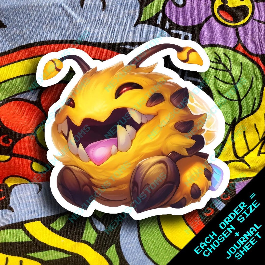 Pack of 60 Kog Maw Chibi Sticker League of Legends Chibi Stickers ...