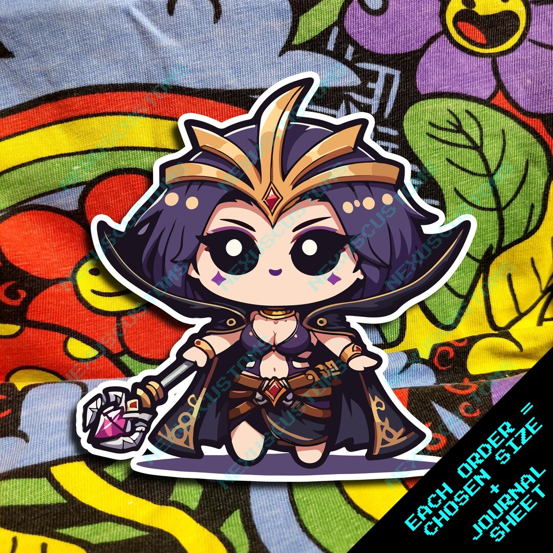 League of Legends Stickers Pack of 60 Leblanc Chibi Stickers, League of ...