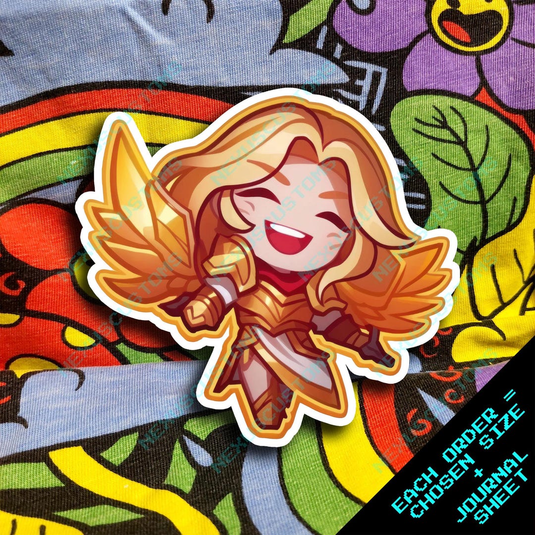League of Legends Stickers Pack of 60 Kayle Chibi Stickers, League of ...