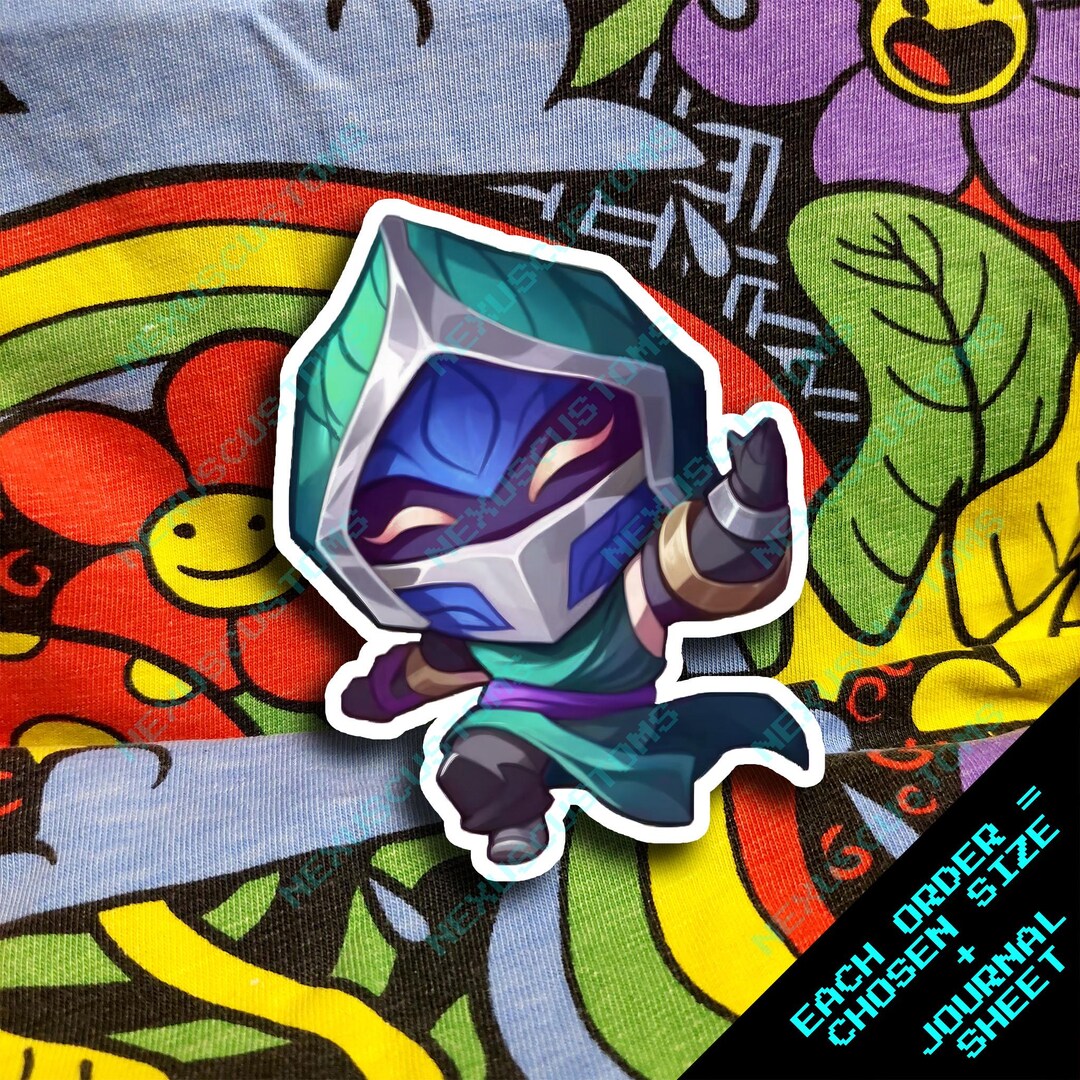 League of Legends Stickers Pack of 60 Shen Chibi Stickers, League of ...