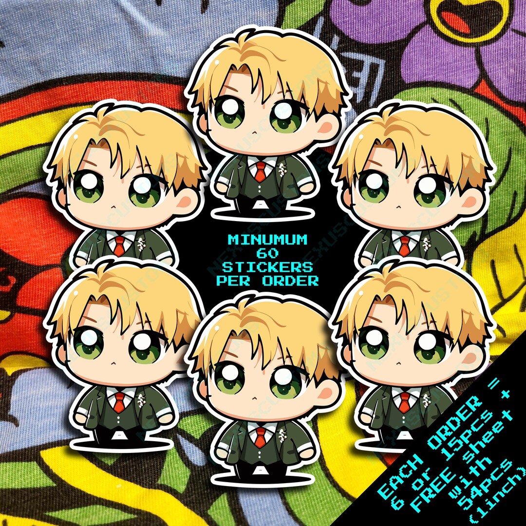 Pack of 60 Loid Forger Chibi Stickerss, Anime Spy X Family Decal, Yor ...