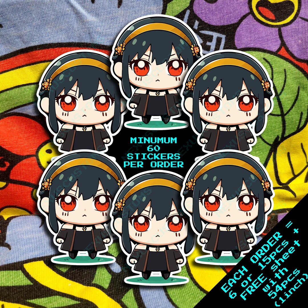 Yor Forger SPY X FAMILY Sticker Pack of 6, Anime Spy X Family Decal ...