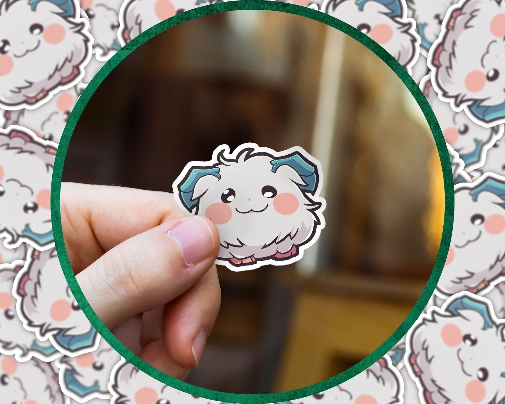 15x Chibi Poro League of Legends Vinyl Stickers Anime Style Online Game ...