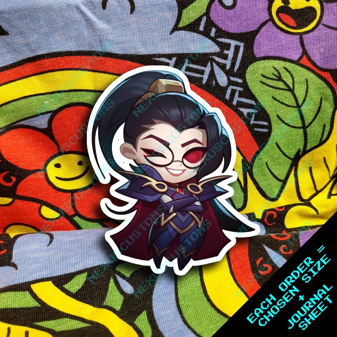League of Legends Stickers Pack of 60 Vayne Chibi Stickers, League of ...