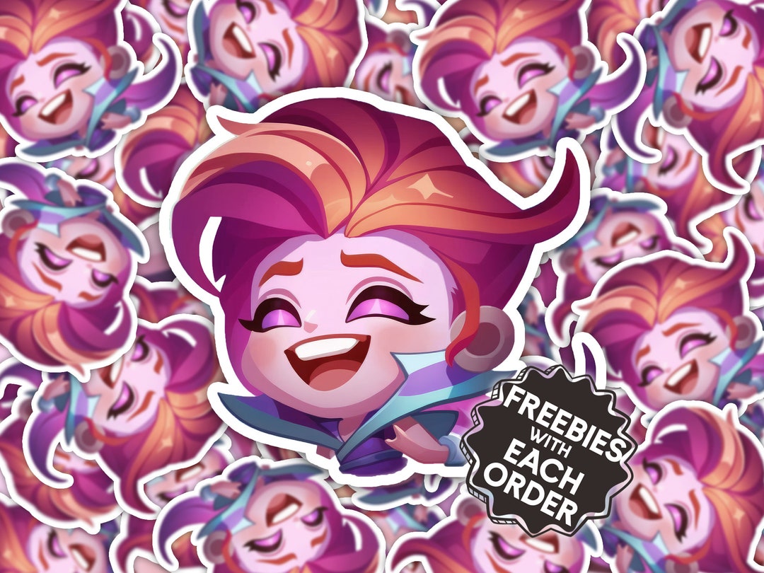 6x3 Chibi Zoe League of Legends Vinyl Stickers Anime Style Online Game ...