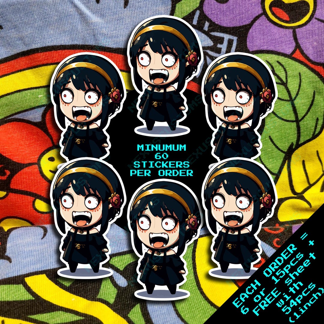 Yor Forger SPY X FAMILY Sticker Pack of 6, Anime Spy X Family Decal ...
