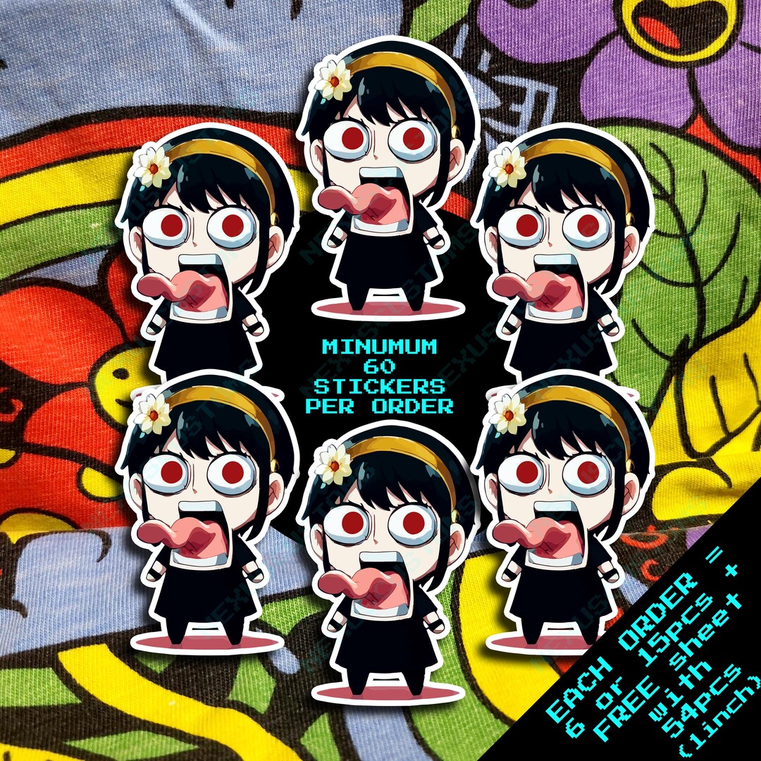 Yor Forger SPY X FAMILY Sticker Pack of 6, Anime Spy X Family Decal ...
