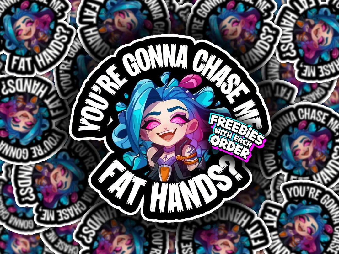 6pcs 3 Chibi Jinx Sticker League of Legends Stickers Anime Style Online ...