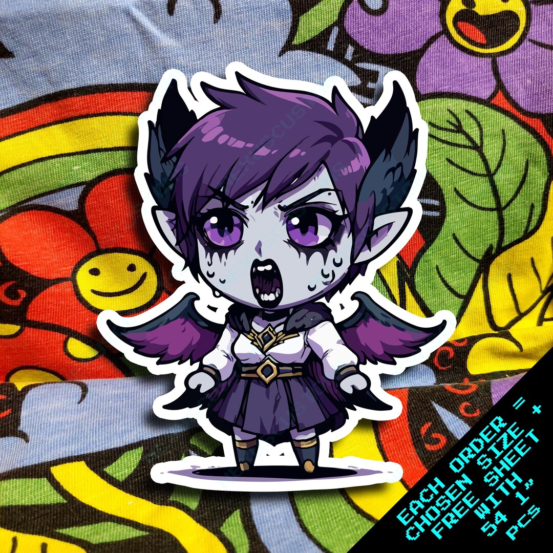 League of Legends Stickers Pack of 60 Morgana Chibi Stickers, League of ...