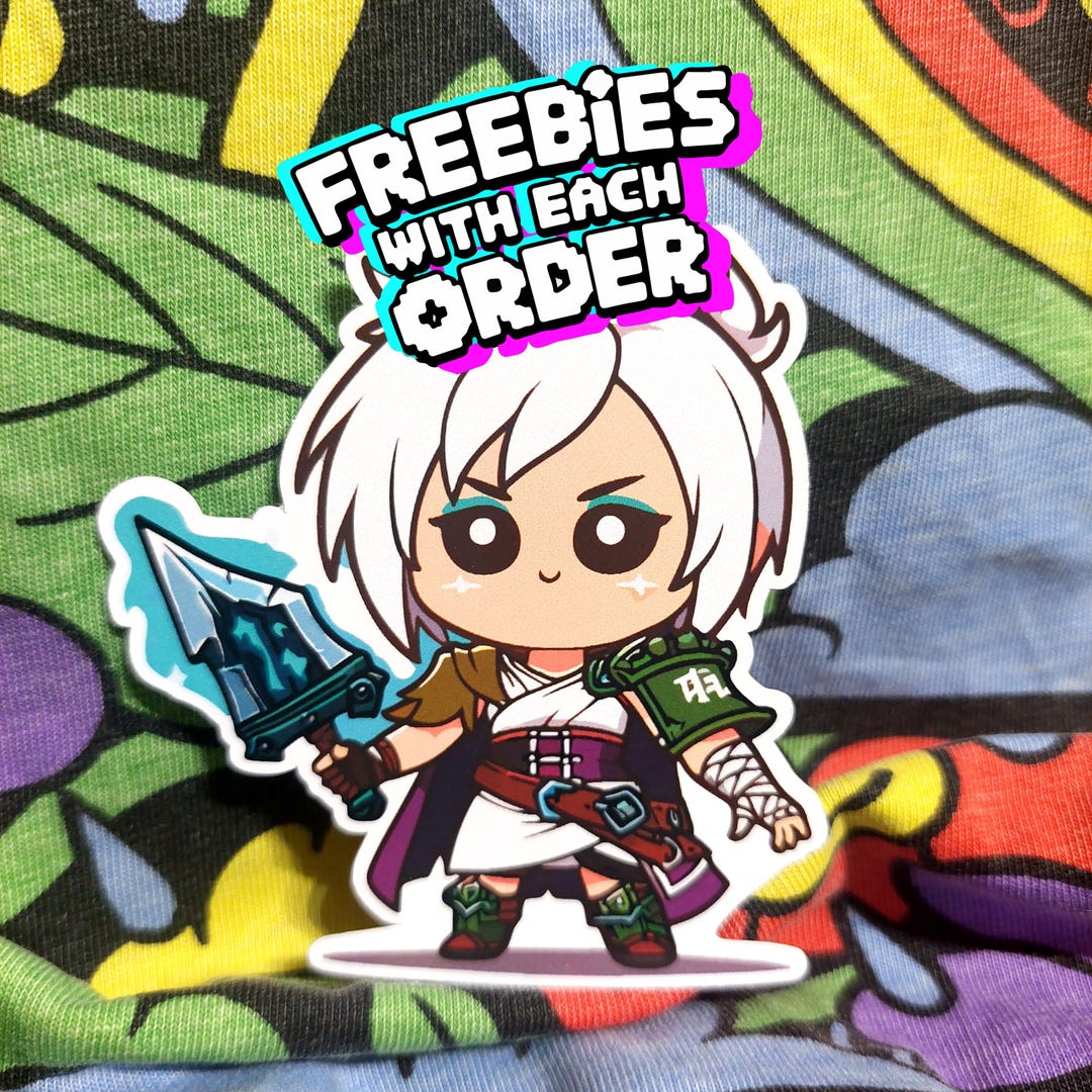 6pcs 3 Riven Sticker League of Legends Stickers Arcane League of ...
