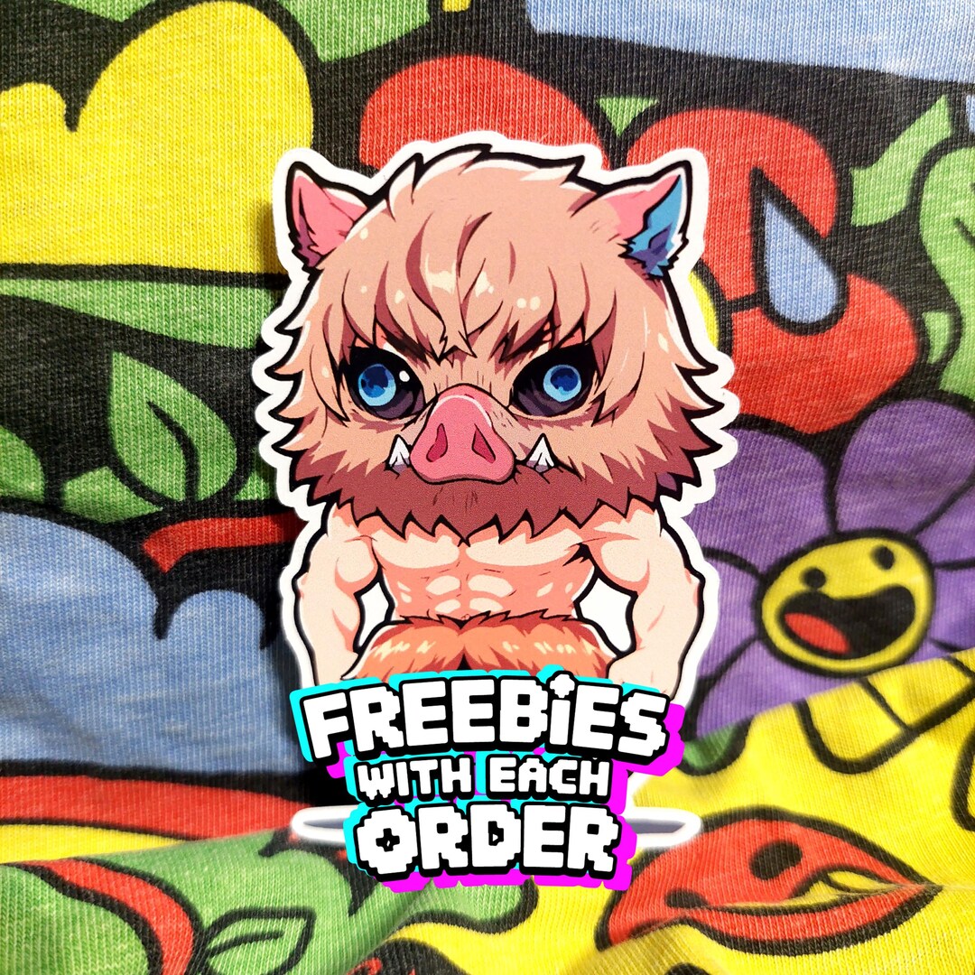 3 6pcs Demon Slayer Inosuke Sticker, Chibi Inosuke Stickers, Kimetsu No ...