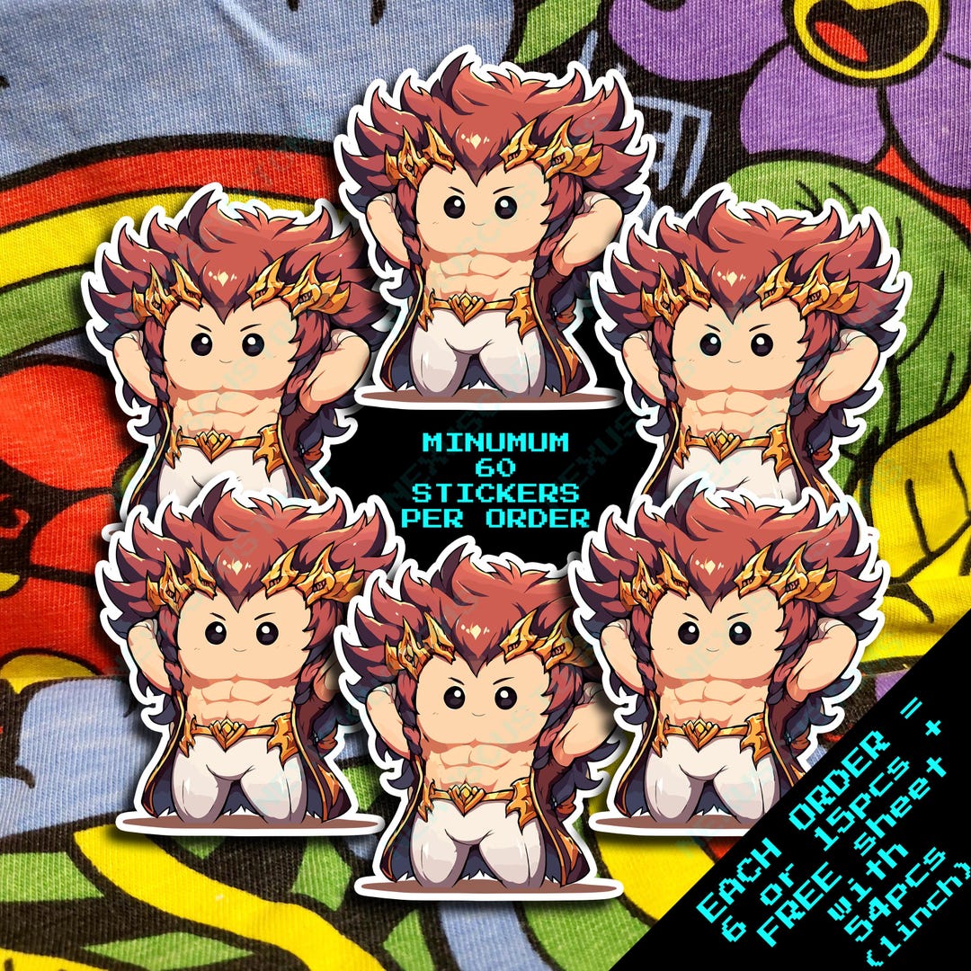 League of Legends Stickers Pack of 60 Sett Chibi Stickers, League of ...