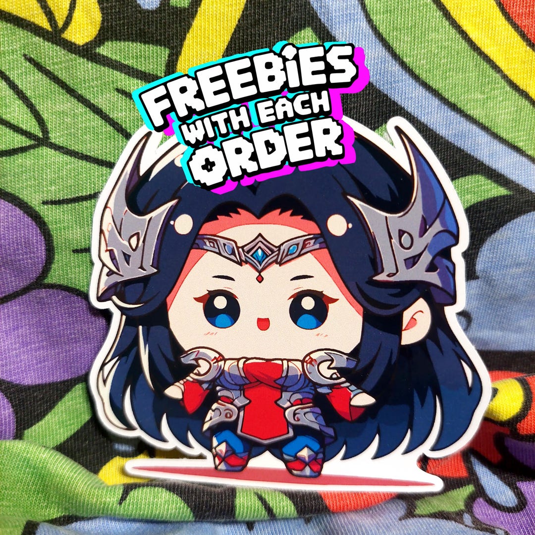 3 6pcs Irelia Chibi Sticker League of Legends Chibi Stickers League of ...
