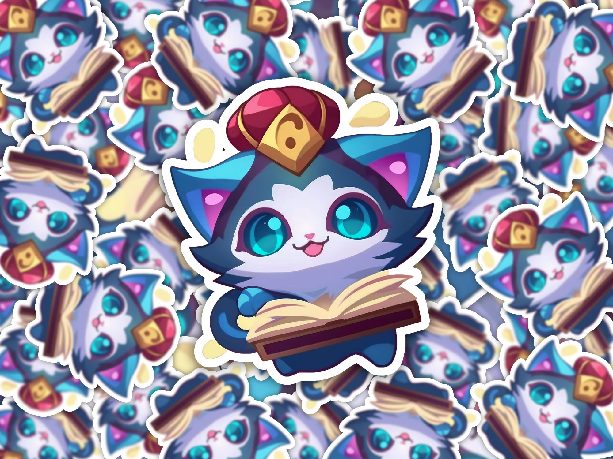 18x Chibi Yuumi League of Legends Vinyl Stickers Anime Style Online ...