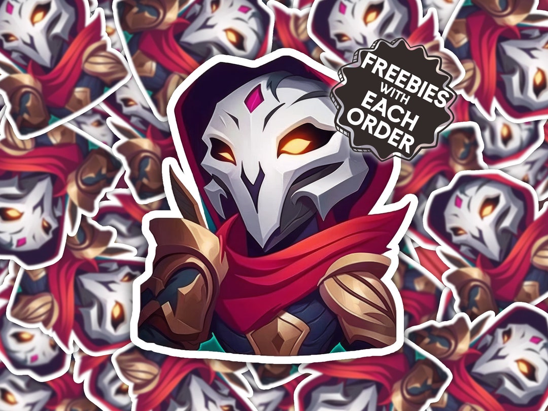 6x3 Chibi Jhin League of Legends Vinyl Stickers Anime Style Online Game ...