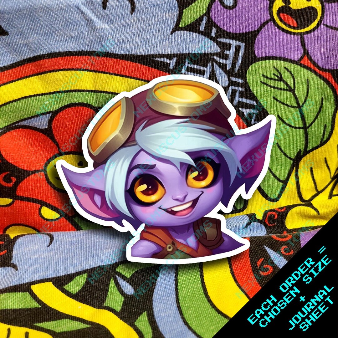 League of Legends Stickers Pack of 60 Tristana Chibi Stickers, League of Legends Arcane Stickers ...