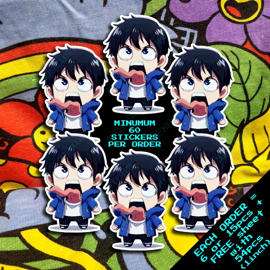 Sung Jin Woo Stickers, Pack of 60 Solo Leveling Chibi Stickers, Shadow ...