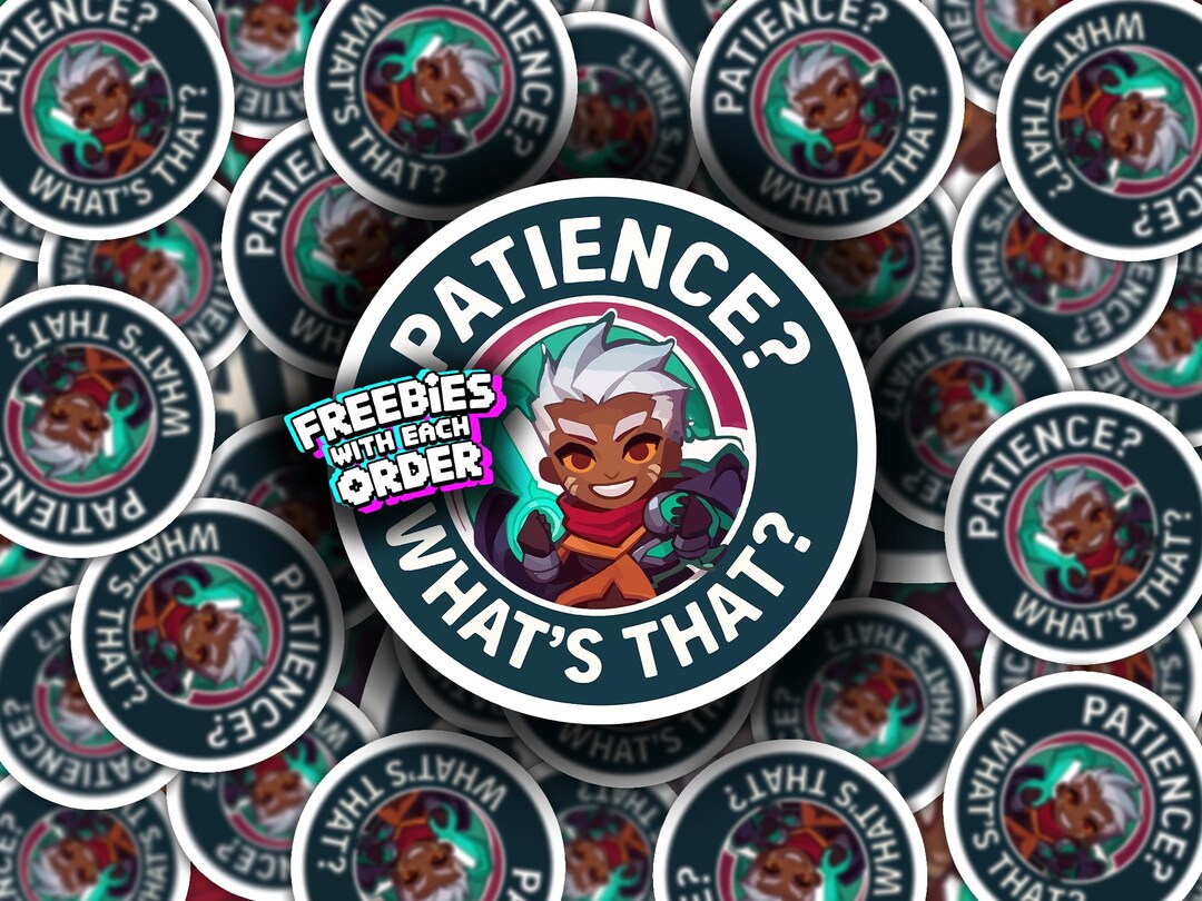 6pcs 3 Chibi Ekko Sticker League of Legends Vinyl Stickers Anime Style ...