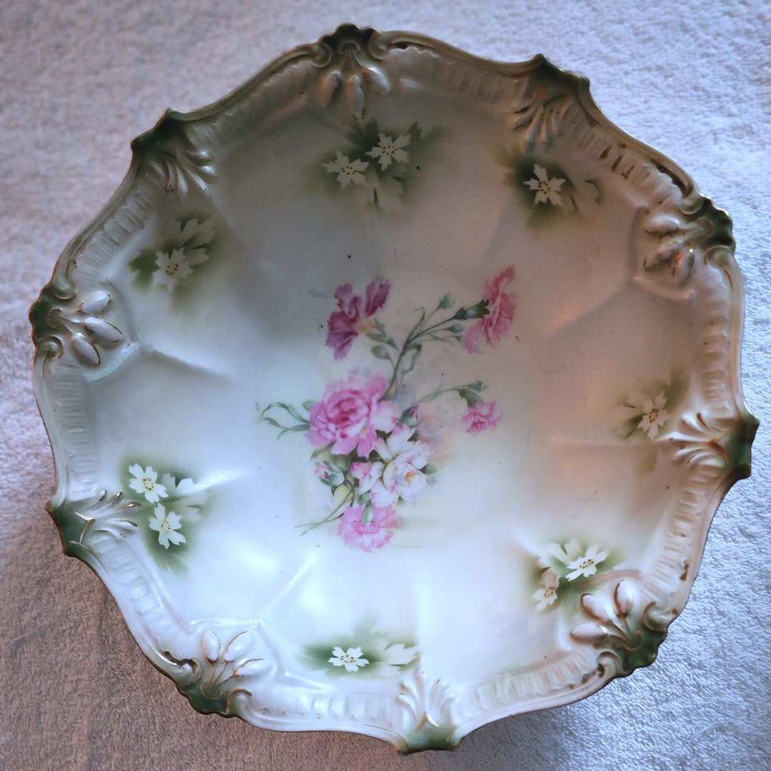 10.5" R.S. Prussia Antique Porcelain Bowl - Etsy