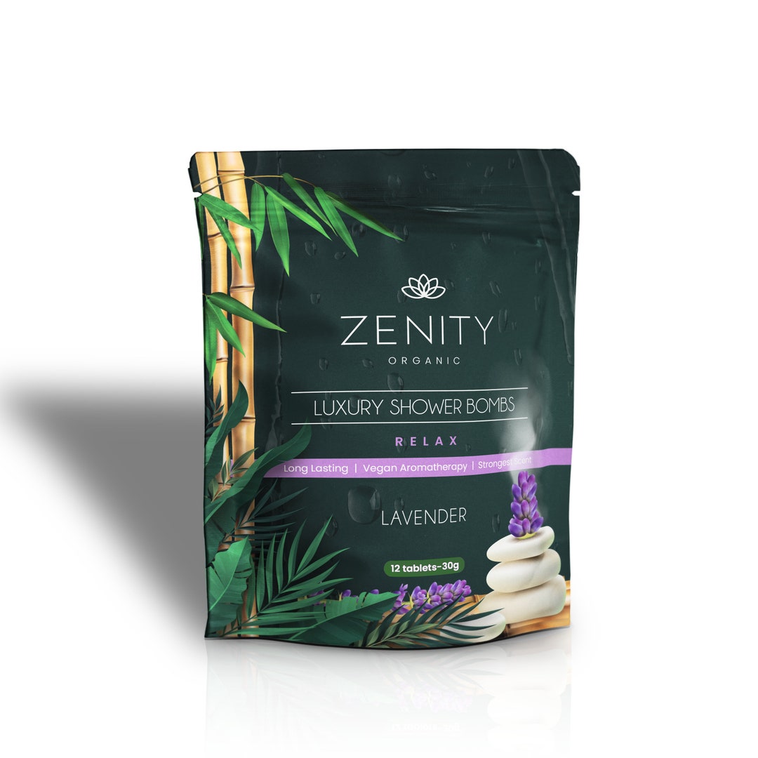 Zenity Organics Luxury Shower Bomb - Long Lasting, Vegan Aromatherapy ...