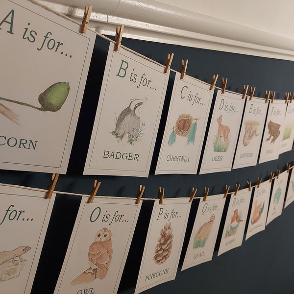 Woodland Alphabet - Etsy