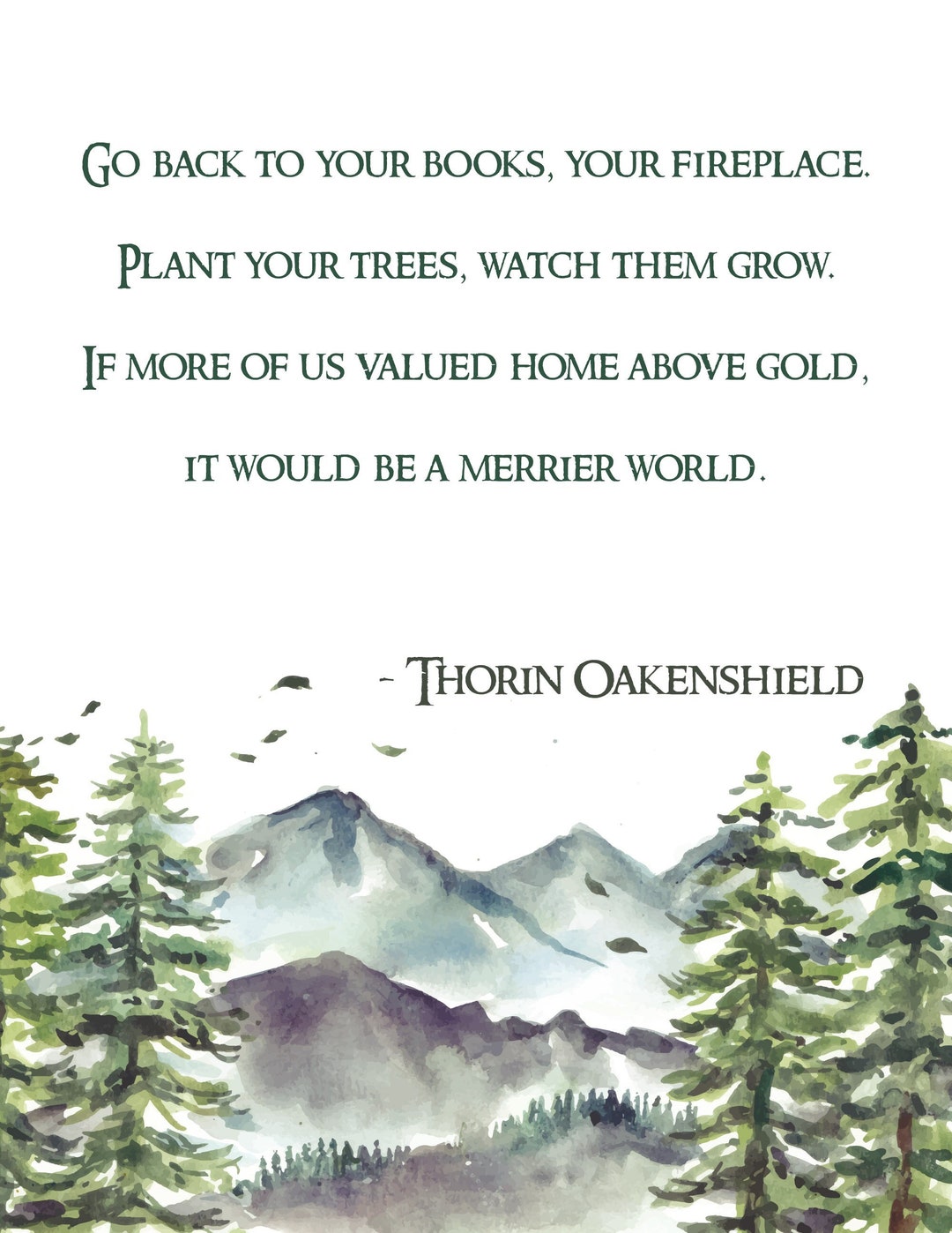 The Hobbit Thorin Oakenshield Quote - Etsy
