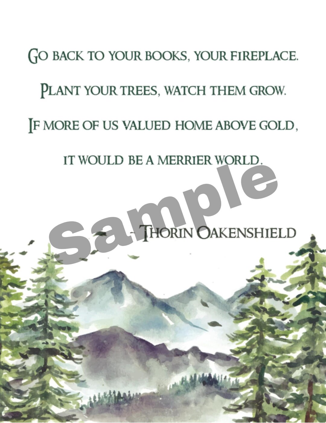 The Hobbit - Thorin Oakenshield Quote - Etsy