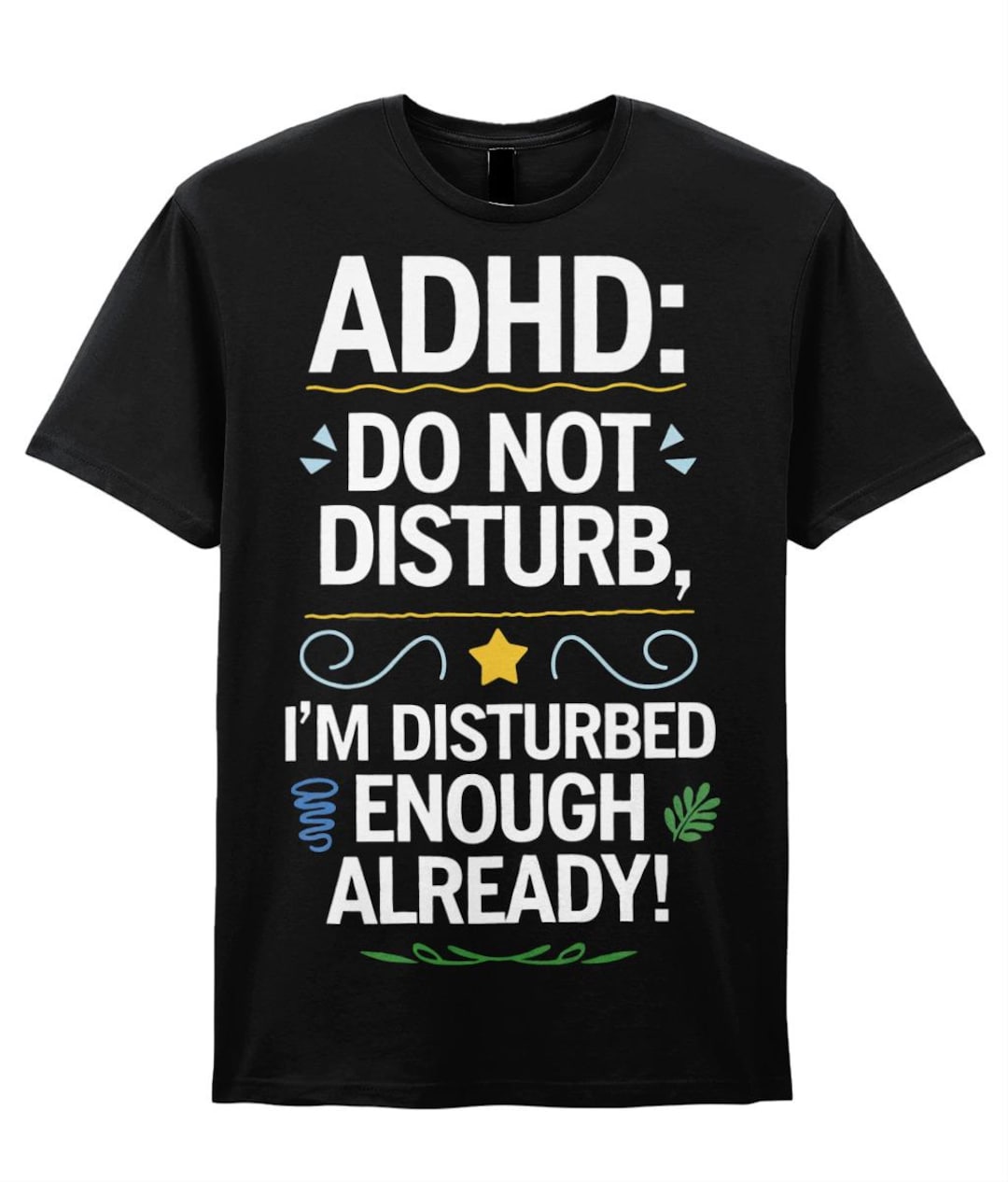 ADHD Do Not Disturb T-shirt - Etsy