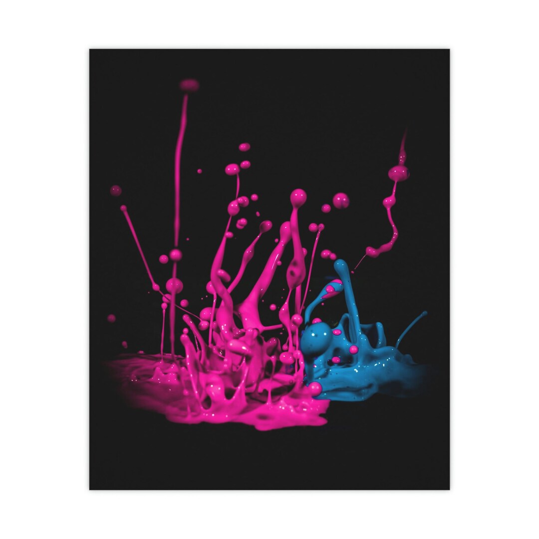 Color Splash Poster - Etsy