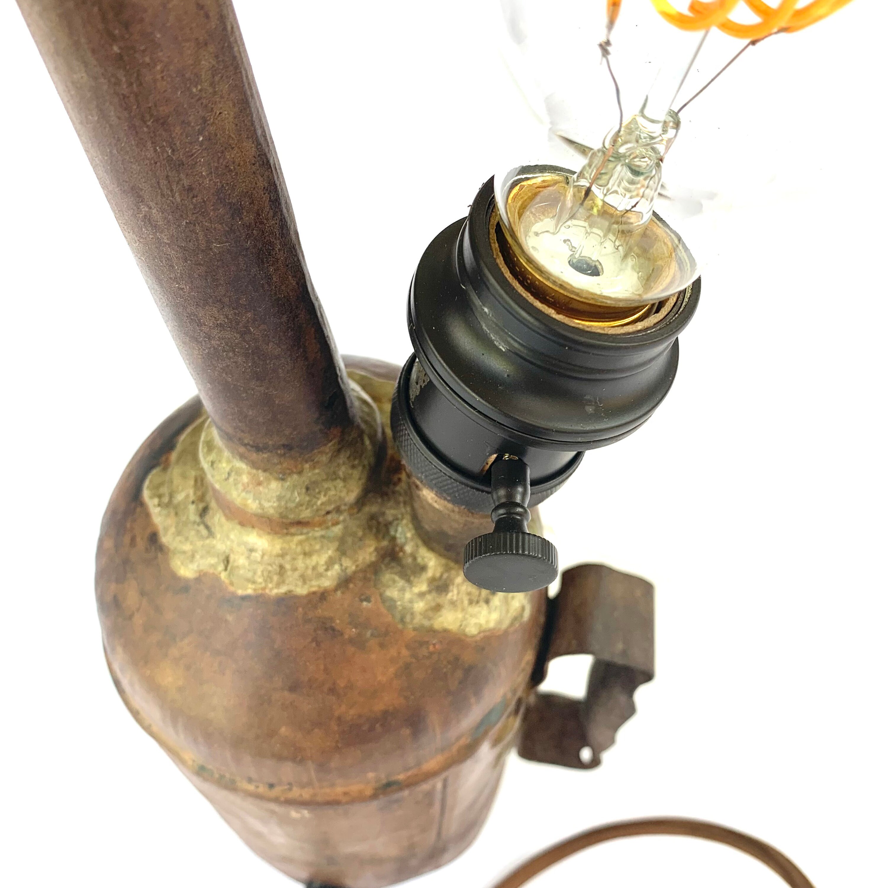 Antique Handlan Railroad Oil Can Table Desk Lamp Wired With Cord and ...