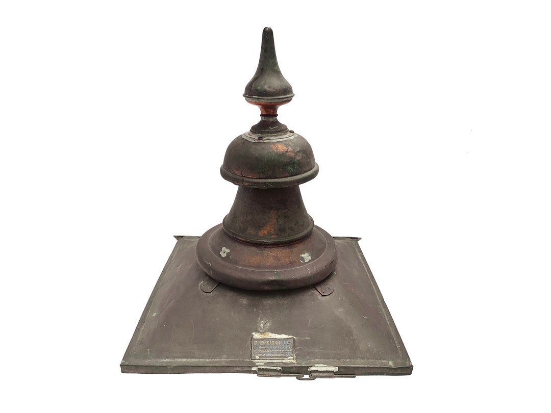 Antique Finial, Street Lamp Finial, Copper Finial, W. Parkinson & Co ...