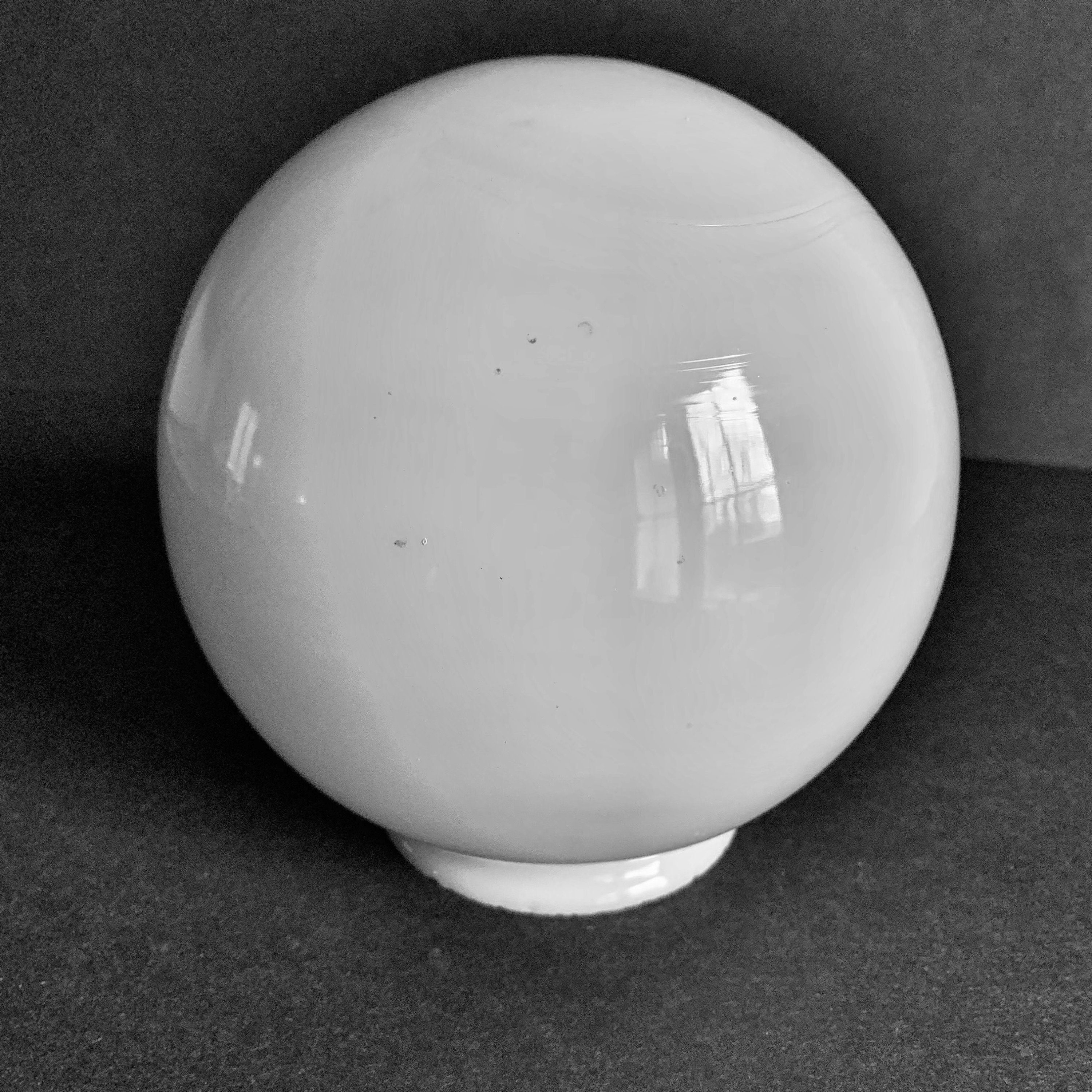 Swirl Glass Hand Blown Antique Opal Glass Globe - Etsy