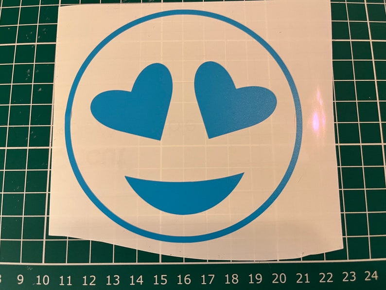 Smiley Face Large Heart Eyes SVG - Digital Download (svg, Jpg, Png, and ...