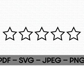 Star Rating Svg - Etsy
