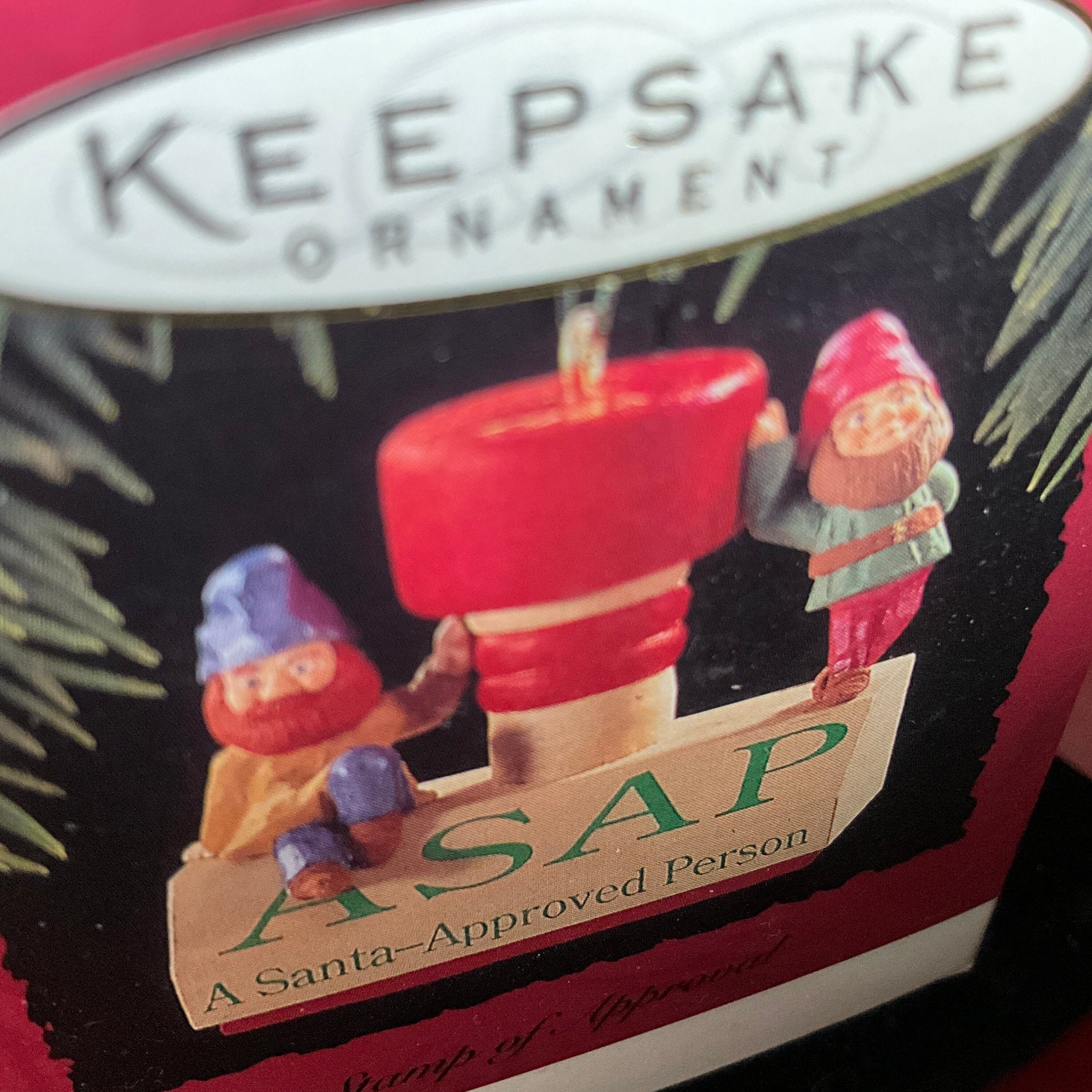 Hallmark A Santa Approved Person Dated 1994 Keepsake Ornament QX5703 ...