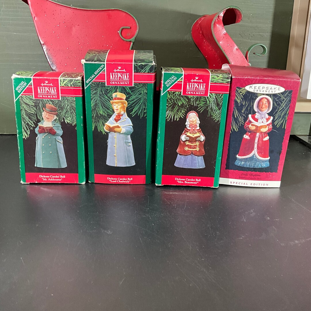 Hallmark Choice Dickens Caroler Bell Keepsake Ornaments See Pictures ...