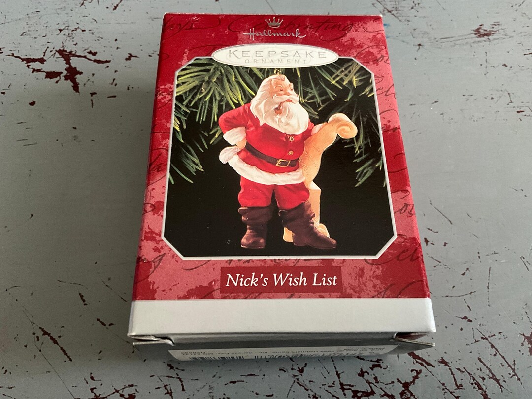 Hallmark Nick's Wish List 1998 Keepsake Ornament QX6863 - Etsy