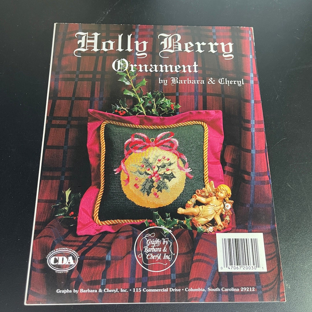 Graphs by Barbara & Cheryl Holly Berry Ornament Leaflet 30 Vintage 1994 ...
